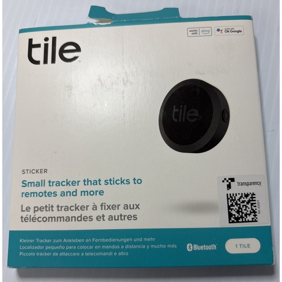 Tile | Other | Tile Sticker 222 Universal Bluetooth Tracker Black ...